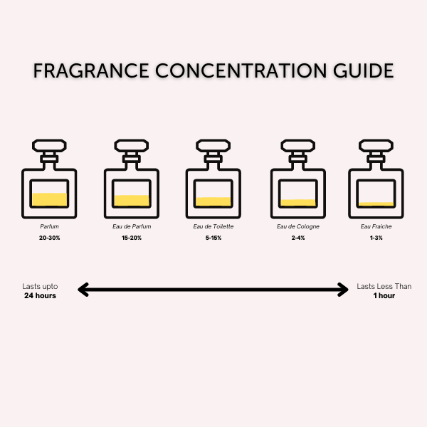 Fragrance Concentration Guide: From Eau Fraîche to Parfum Explained - JYCTY
